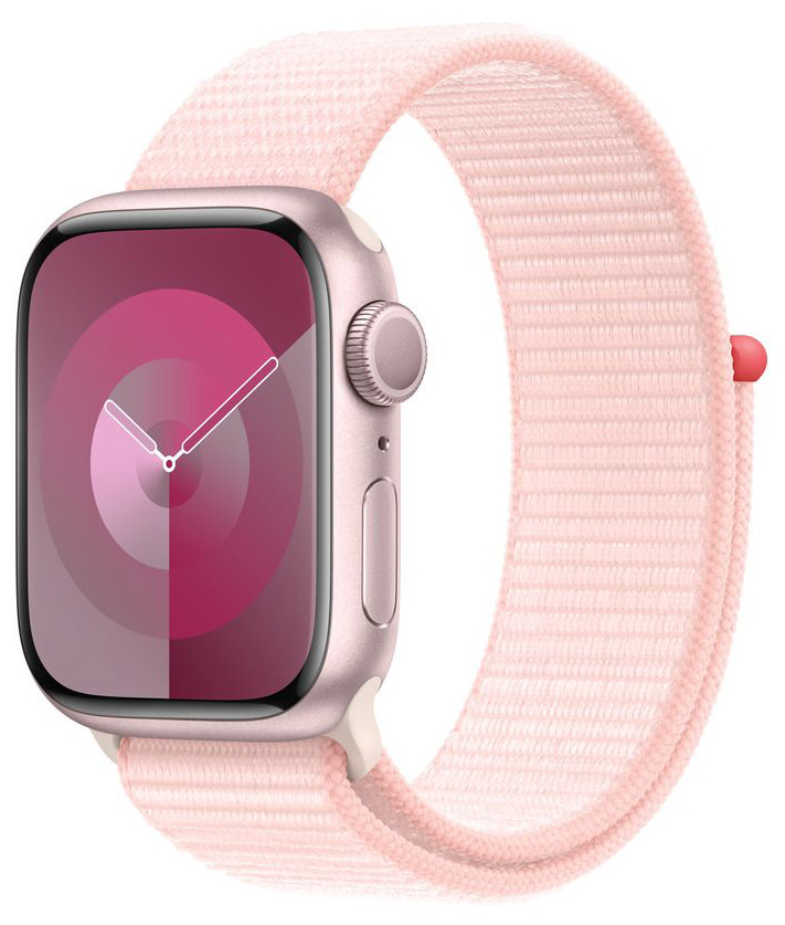 Apple Watch Series 9 GPS + Cell 45mm Pink AC, Light Pink Sport Loop